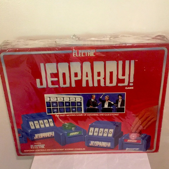 Pressman | Games | Electric Jeopardy Board Game Electric Response ...